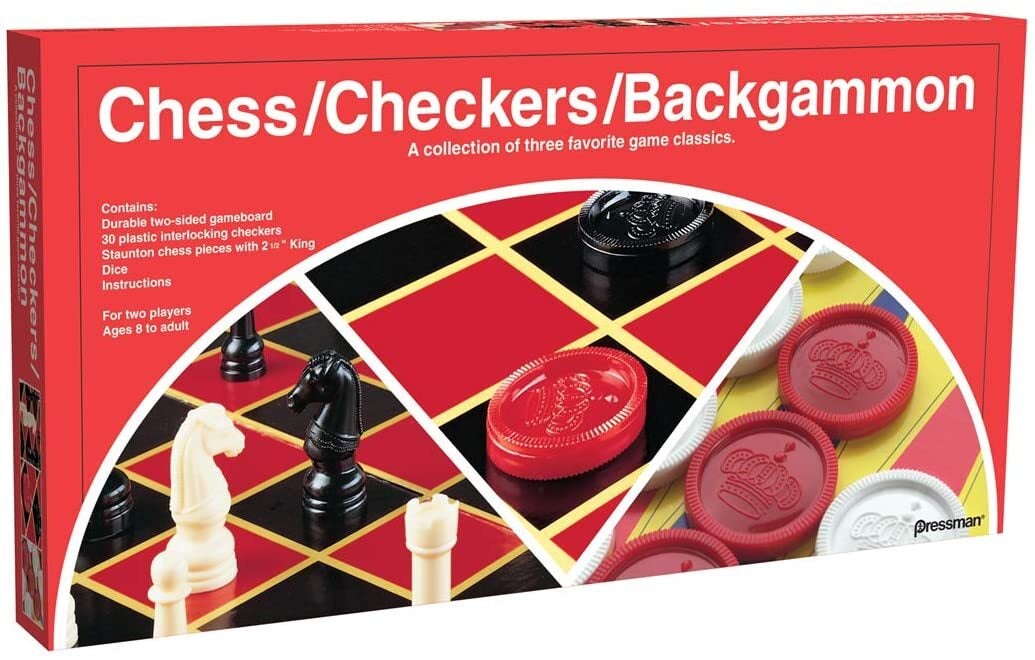 Chess/Checkers/Backgammon Set | Shop Queen & Rook Game Game Cafe